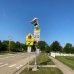 Double Flashing Beacon School Zone System | Solar Traffic